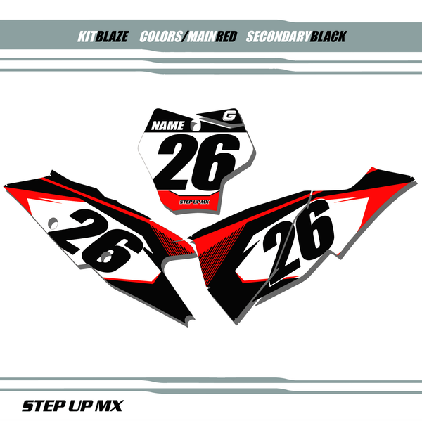 Blaze Gas Gas Number Plates