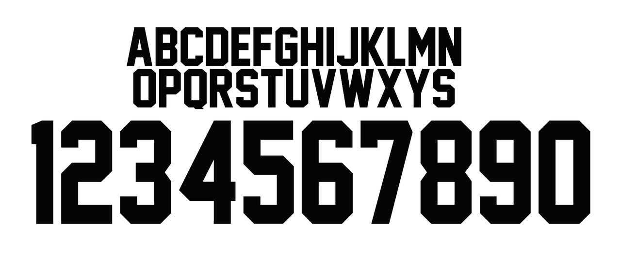 custom jersey lettering