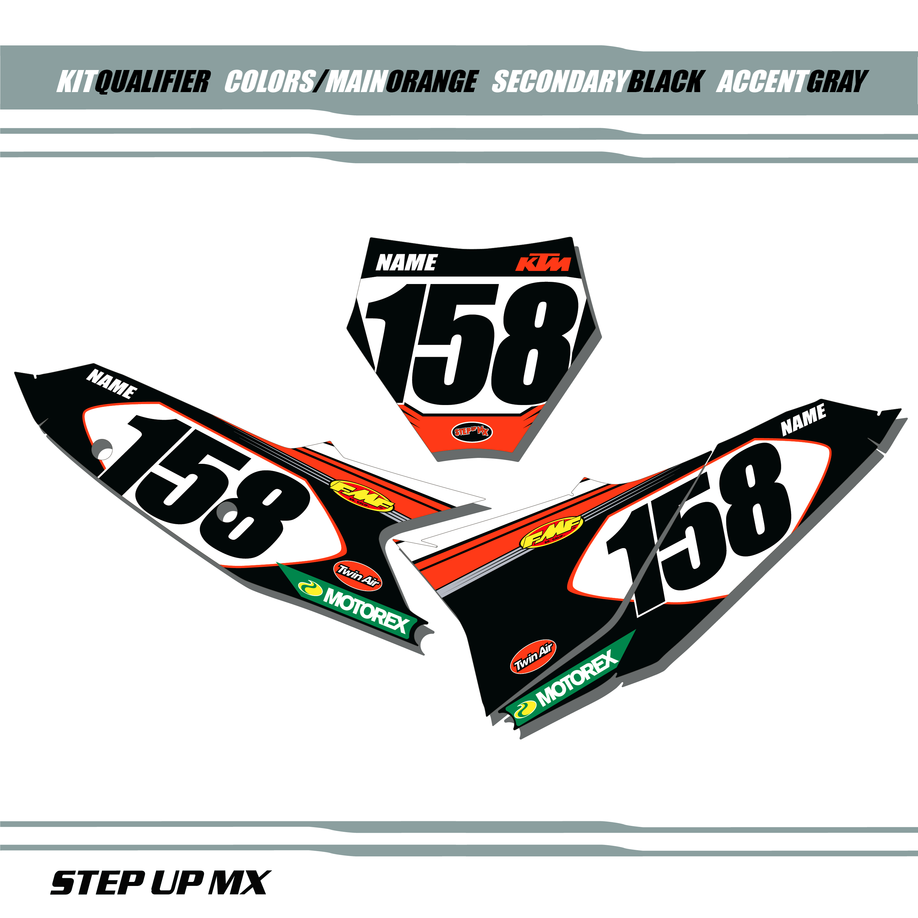 Qualifier KTM Number Plate Backgrounds