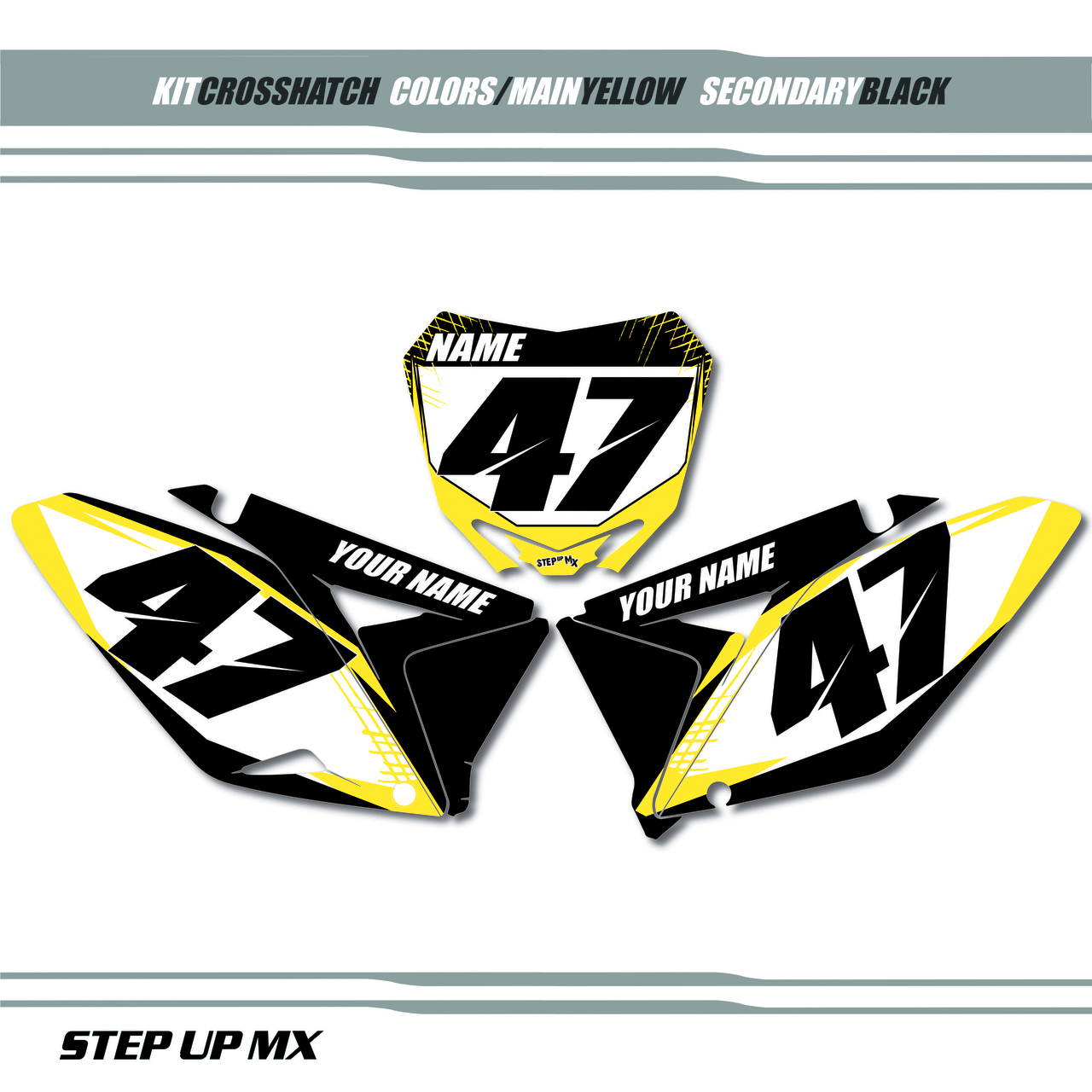 Crosshatch Suzuki Plates