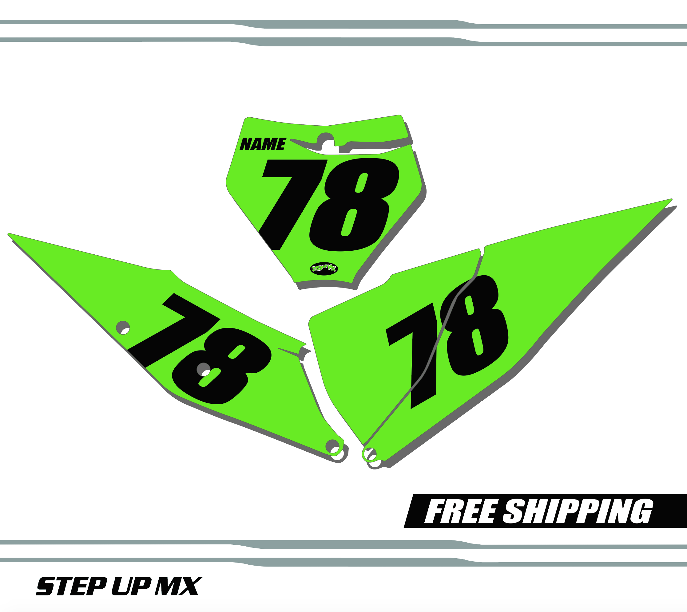 KTM 250 450 SX-F 19-20 Number Plates - Racer