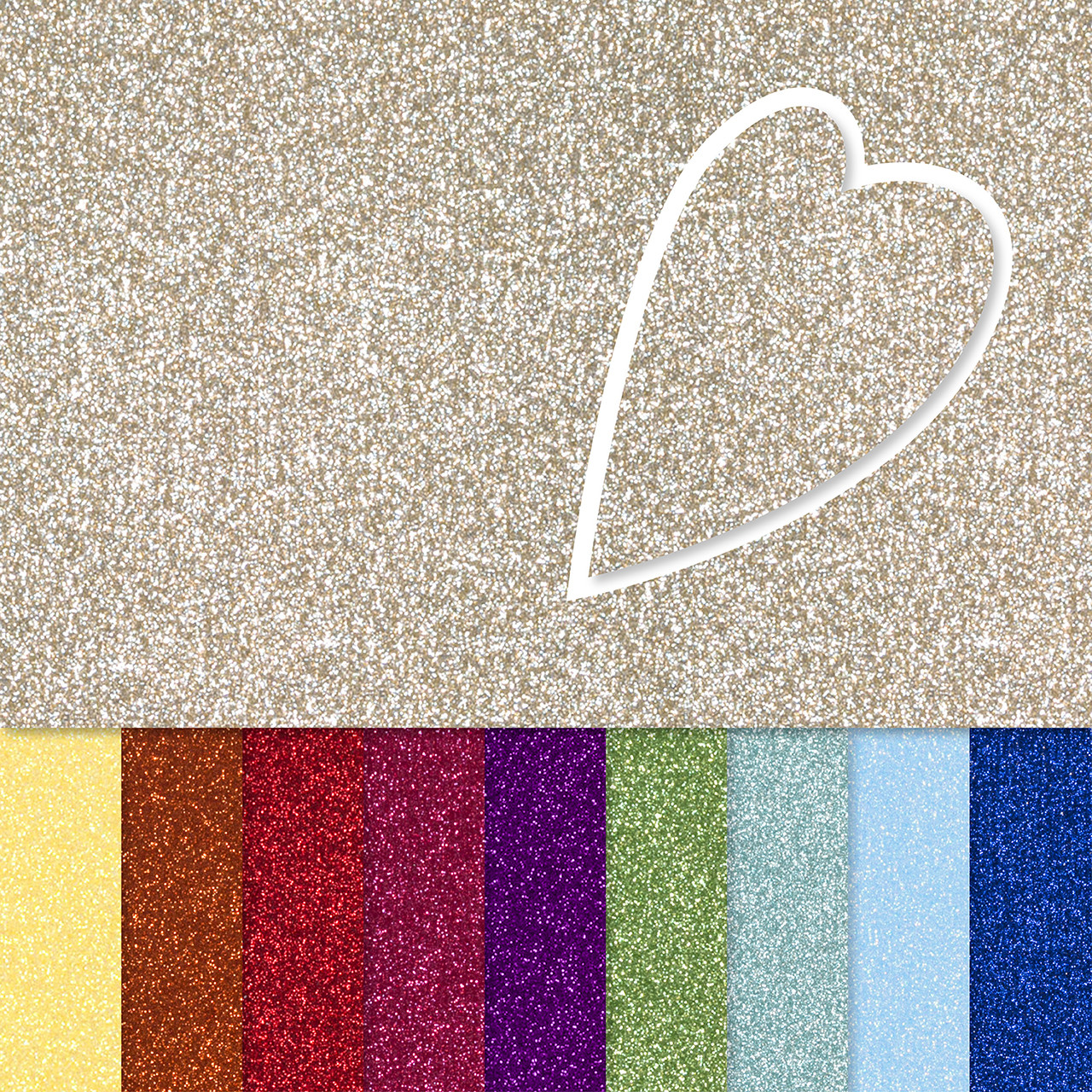 Heat Transfer Vinyl - Glitter - Happy Crafters