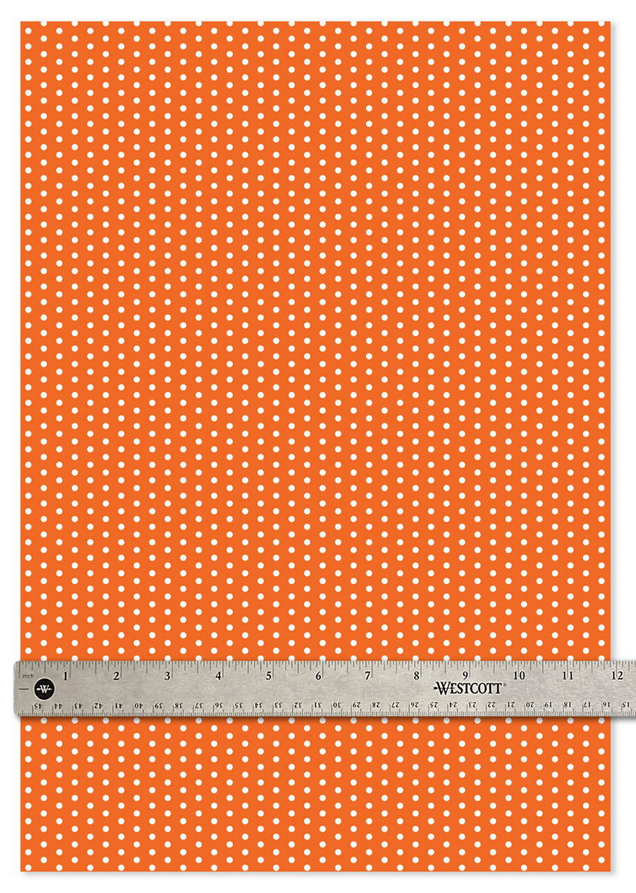 HAPPY FACE® Polka Dot | Orange - 12"x18" Sheet