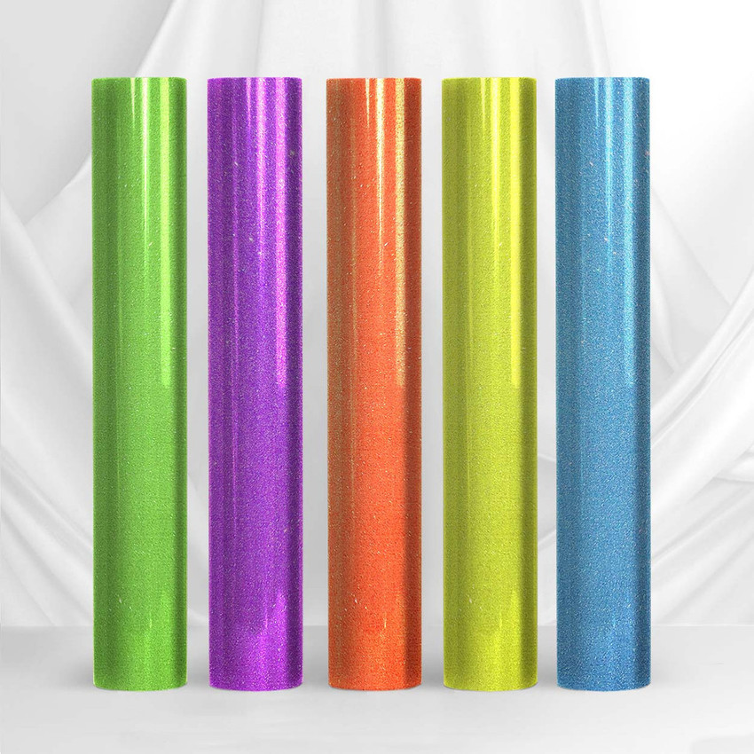 Heat Transfer Vinyl - Glitter - Rolls - Happy Crafters