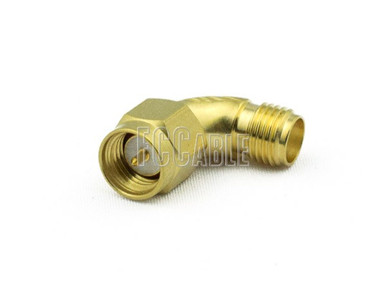 [A1645] SMA Male To SMA Female Radius Right Angle Adapter
