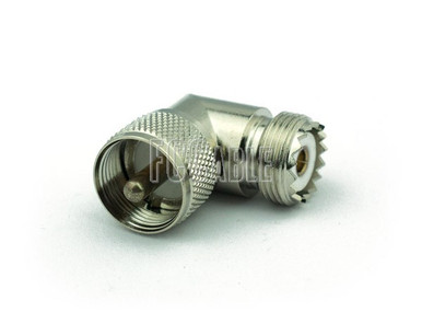 [A2023] UHF Male To UHF Female Right Angle Adapter