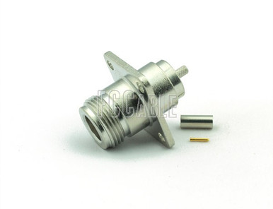 [C1330] N Female Connector Panel Mount CRIMP For RG8, RG213, RG393