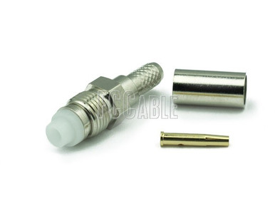 [C1533] FME Jack Connector CRIMP For RG58, RG141, RG303, LMR195, B7806A
