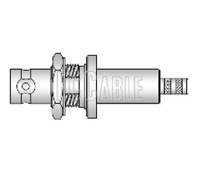 [C2219] SHV Jack Connector Bulkhead CRIMP Mntg Fig. D-12 For RG55 ...