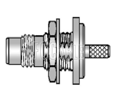 [C7031] SMC Jack Connector Bulkhead 75 OHM CRIMP For RG180, RG195 ...