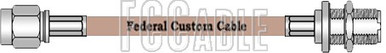[CA1416LF] SMA Male to N Female Bulkhead Coax Cable Assembly with RG393 ...