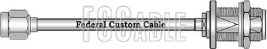 [CA1418] SMA Male to N Female Bulkhead Cable Assembly with RG401 Cable