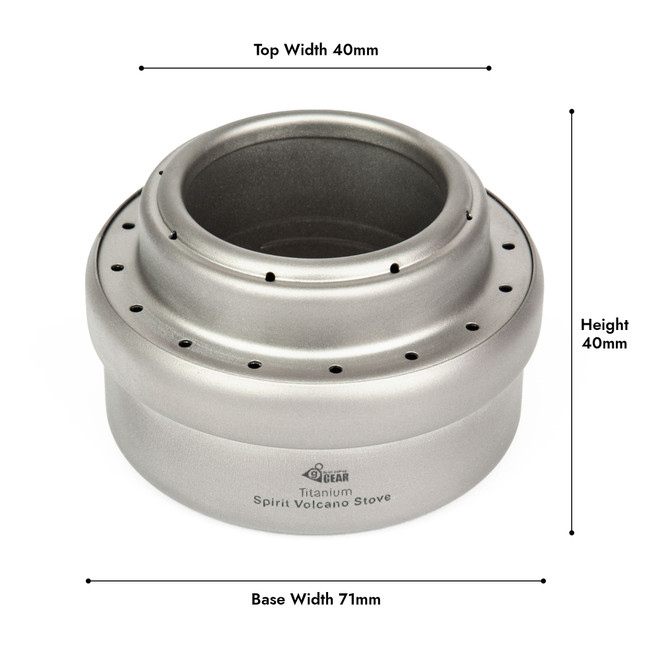 Spirit Volcano Titanium Alcohol Stove | UK | Gram-counter Gear