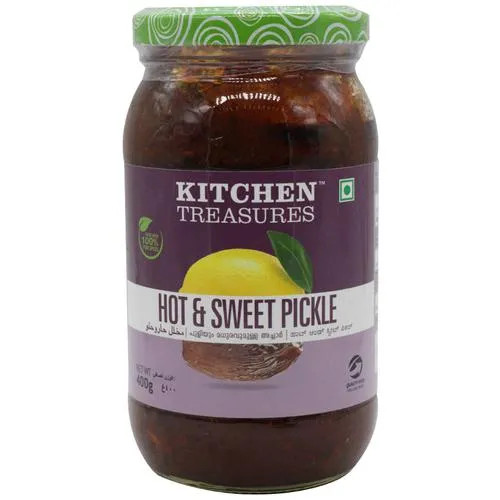 Kitchen Treasures Hot & Sweet Pickle 400 gm - Bazaar9.com