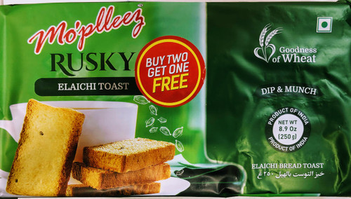 Mopleez Elaichi Bread Toast(Rusk) - 250g - Bazaar9.com