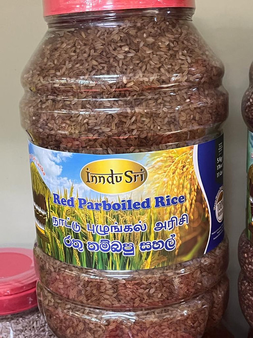 Inndu Sri Red Parboiled Rice 5 kg - Bazaar9.com