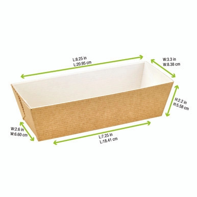 Rectangular Microflute Baking Mold - 28oz L:7.1in W:2.6in H:2.2in - 180 ...