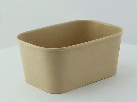 Rectangular Kraft Meal Box with lamination - 32oz L:6.8in W:4.8in H:3in ...