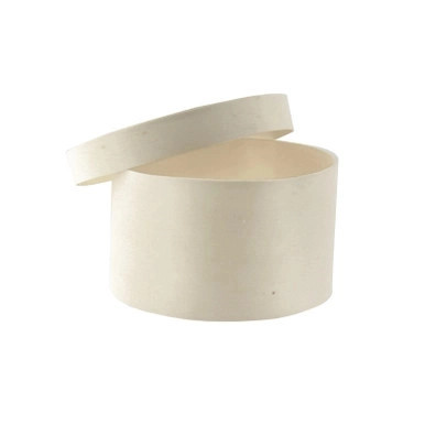 Round Wooden Box with Lid - 3oz D:2.3in H:1.6in - 100 pcs - Packnwood