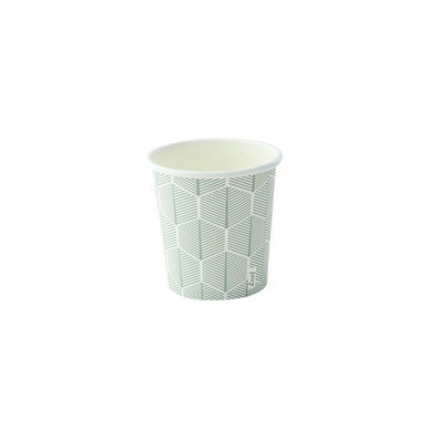 Leaf design paper cup - 4oz D:2.44in H:2.5in - 1000 pcs - Packnwood