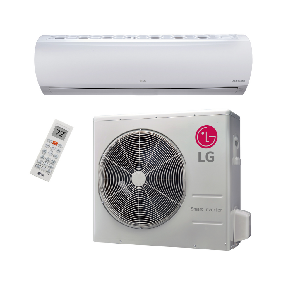 LG 24,000 BTU 22 SEER2 Wall Mounted Ductless Mini Split Heat Pump ...