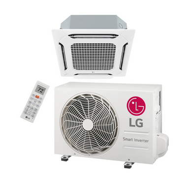 LG 12,000 BTU 19.7 SEER2 Low Wall Console Ductless Mini Split Heat Pump ...