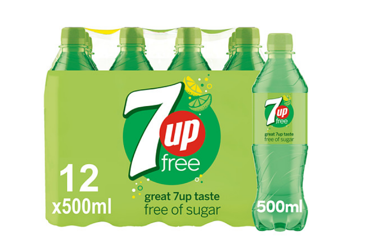 Case of 7 Up Free - 12 x 500ml