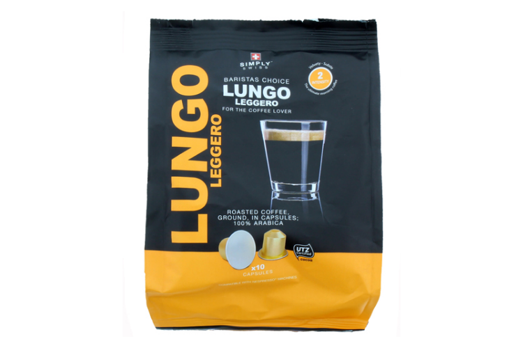 Simply Swiss - Baristas Choice - Lungo Leggero - Intensity 2 - x 10 ...