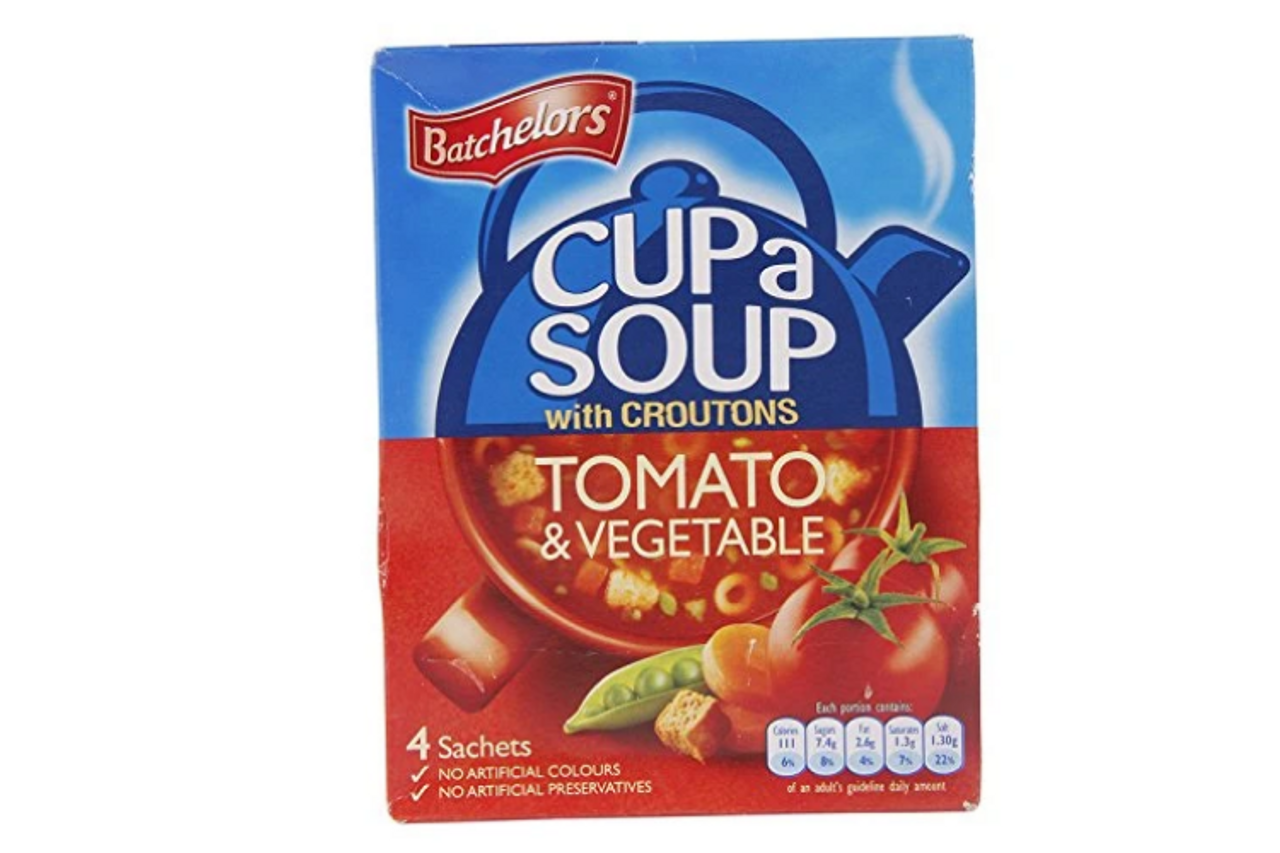 Batchelors Cup A Soup With Croutons Tomato And Vegetable 4 Sachets