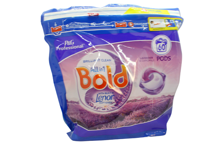 Bold - All-in-1 Pods with Built in Lenor Softener - Lavender & Camomile ...