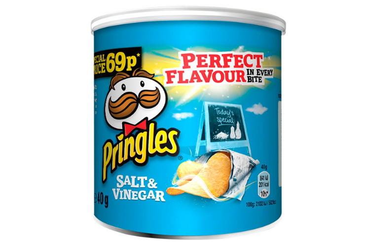 Pringles - Salt & Vinegar Crisps - 40g