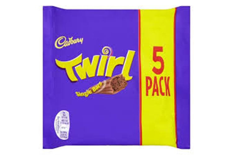 Cadbury - Twirl - 5 x 21.5g Single Bars