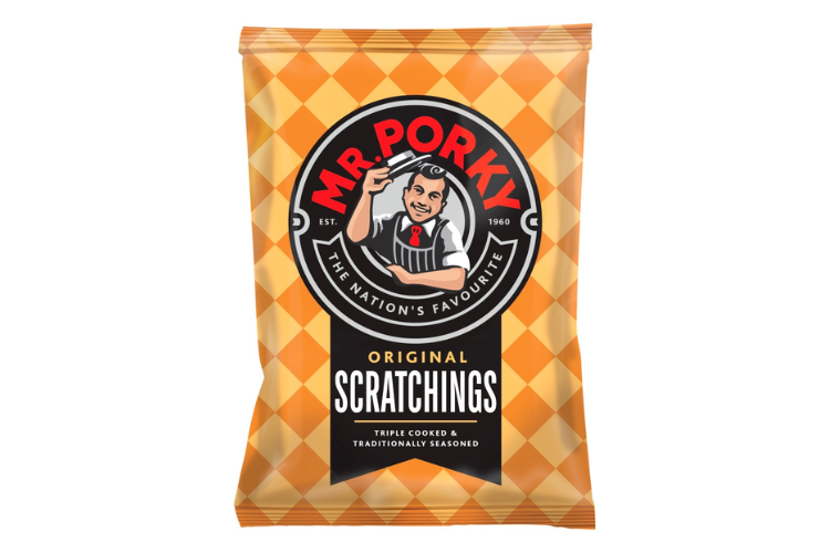 Mr. Porky - Original Scratchings - Triple Cooked - 40g - Best Before it ...