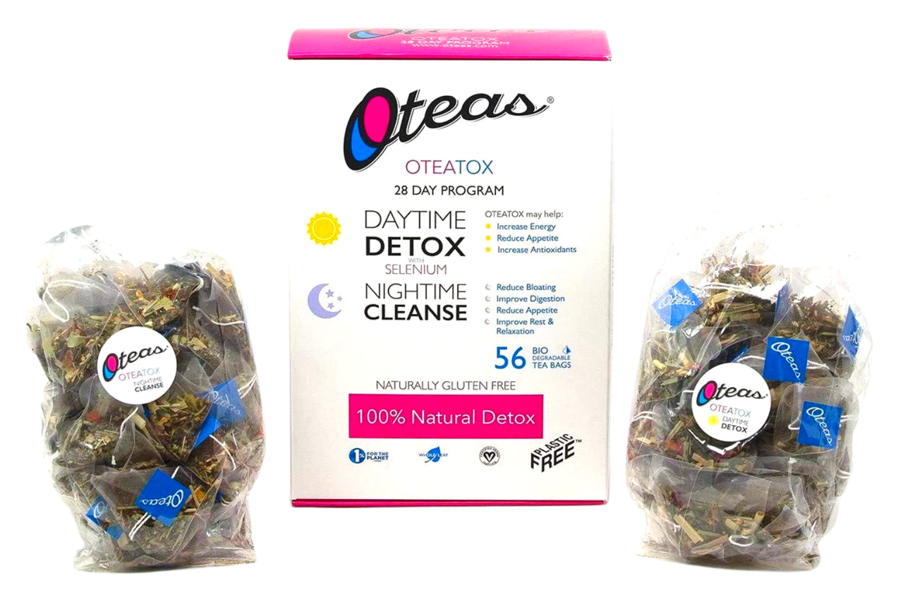 Oteas - Day and Night Detox - 28 Day Program - 56 Teabags (Damaged ...