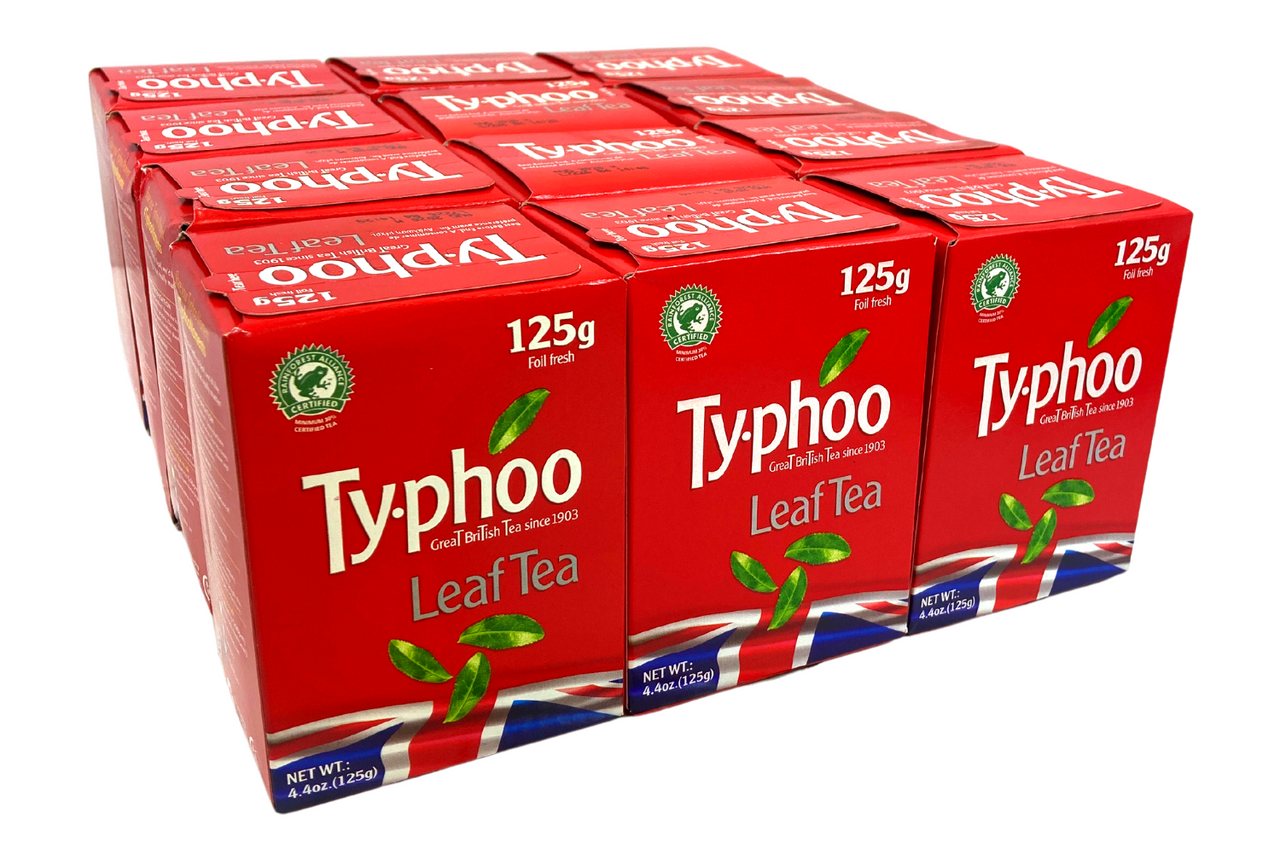 Box of Typhoo Leaf Tea - Loose Black Tea - 125g x 12 - Best Before it's ...
