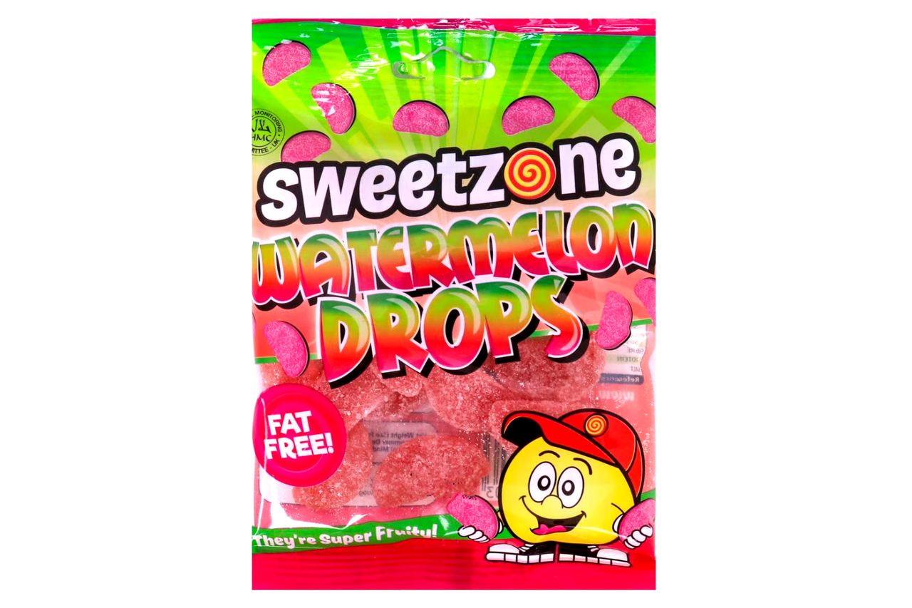 Sweetzone - Watermelon Drops - Fat Free - 90g - Best Before it's Gone Ltd