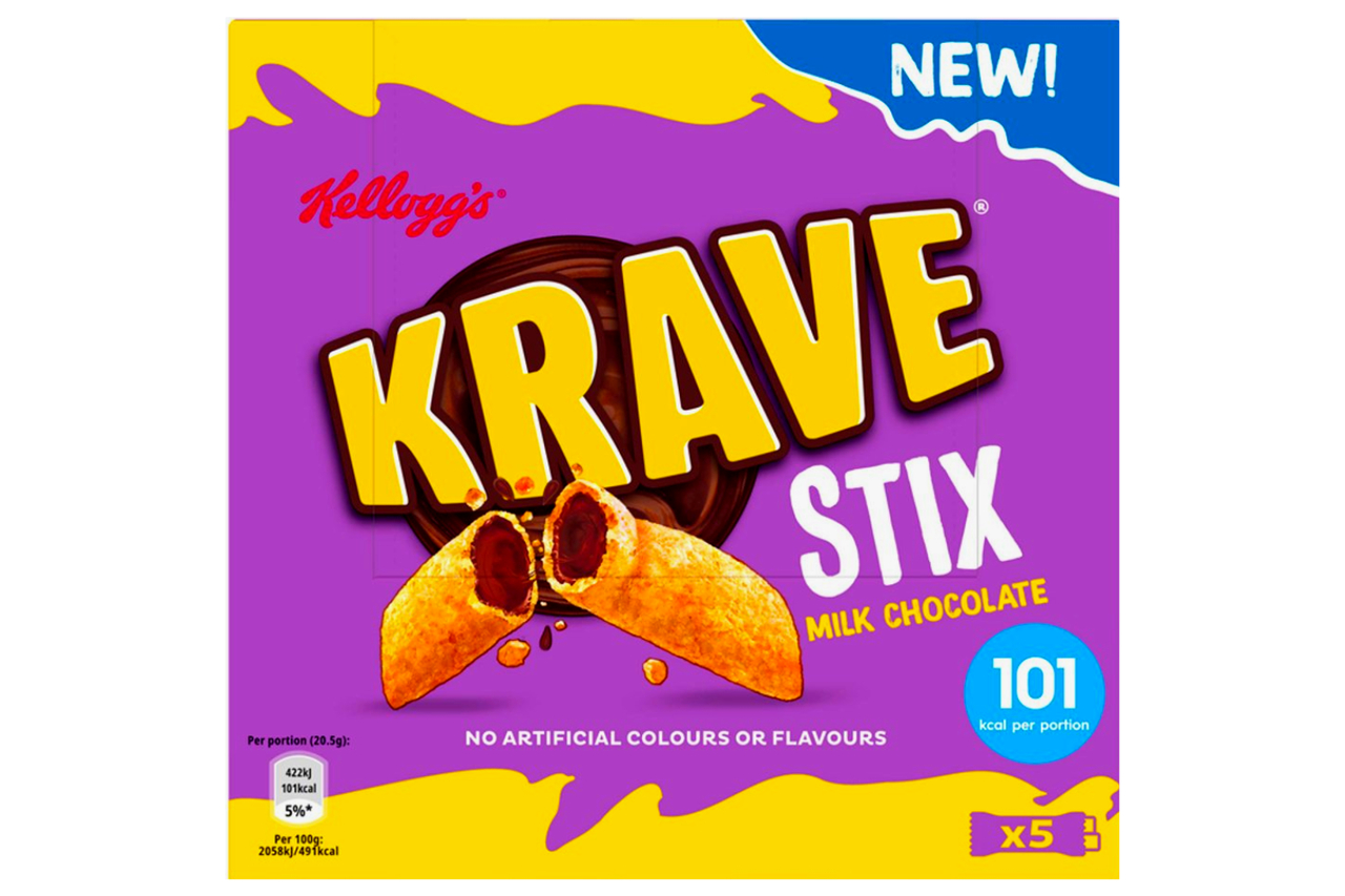 Kellogg's - Krave Stix - Milk Chocolate Snack Bars - 5 x 20.5g - Best ...