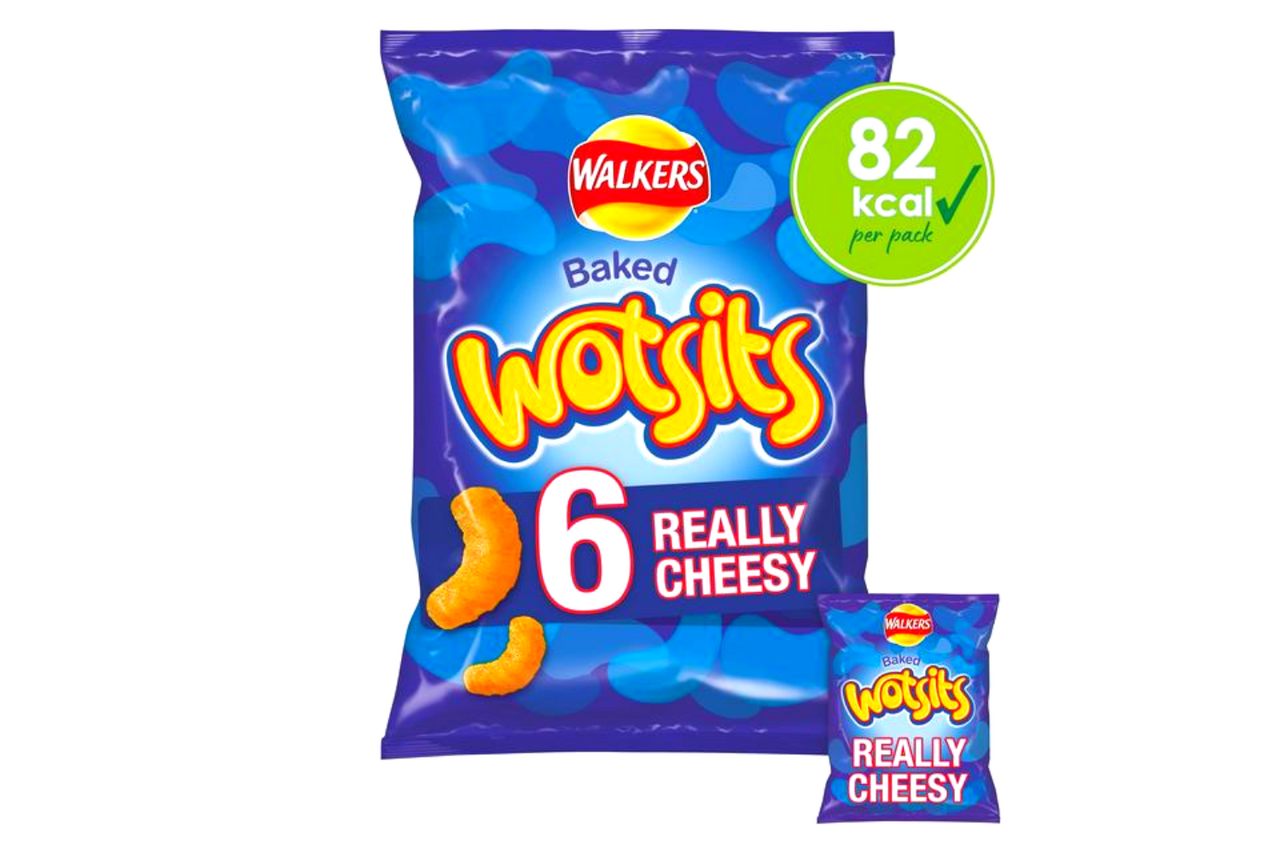 Walkers - Baked Wotsits - Cheesy Flavour Corn Puffs - 6 x 16.5g Pack ...