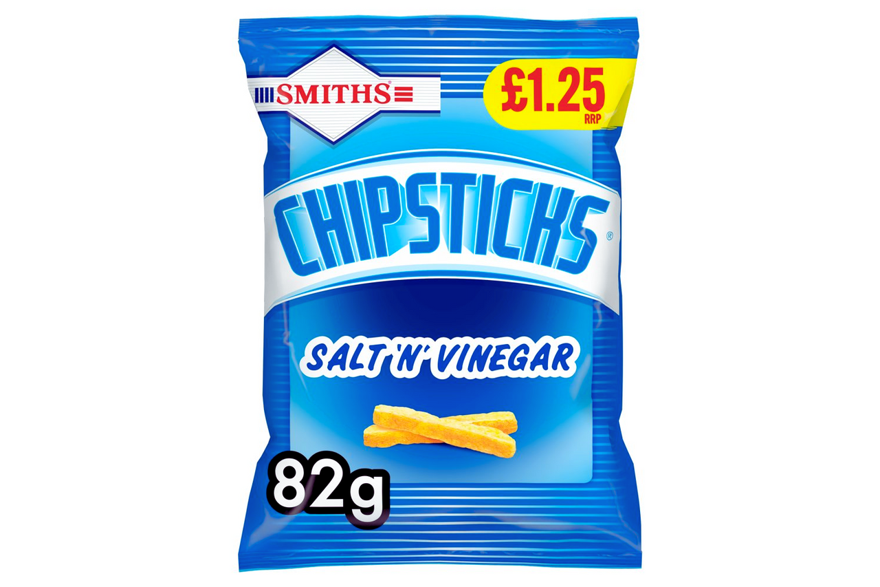 Smiths - Chipsticks - Salt 'n' Vinegar Potato Snacks - 82g - Best ...