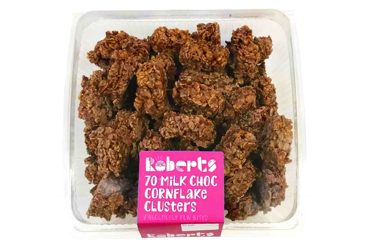 Roberts - Milk Chocolate Cornflake Clusters Treat - 70 Pack - 700g ...