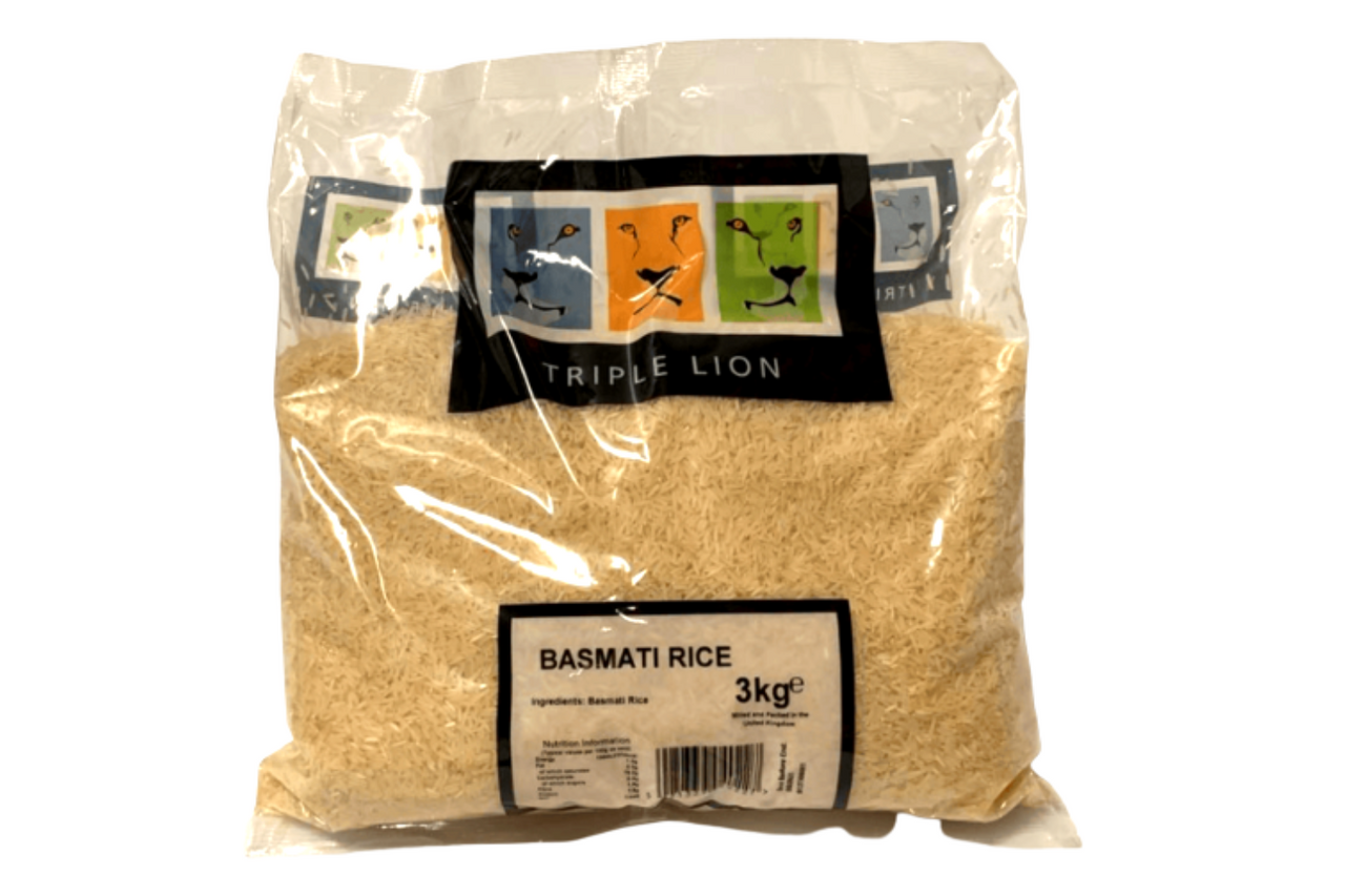 Triple Lion - Basmati Rice - 3kg - Best Before it's Gone Ltd