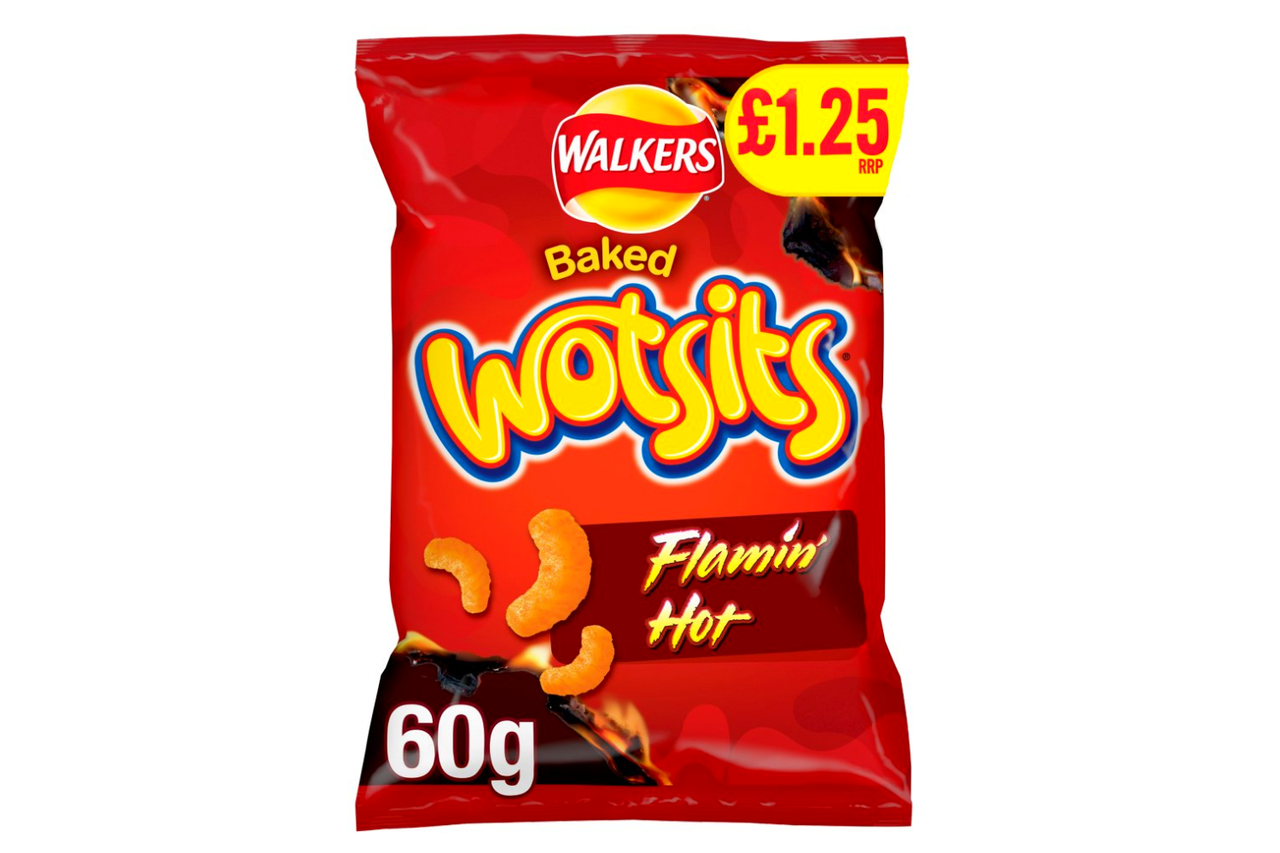 Walkers - Baked Wotsits - Flamin' Hot Flavour Corn Puffs - 60g - Best ...