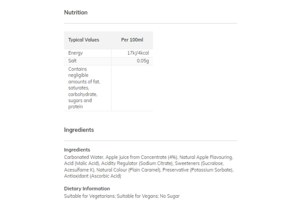 Tango - Apple - Sugar Free - Vegan Approved - 2l - Best Before it's ...