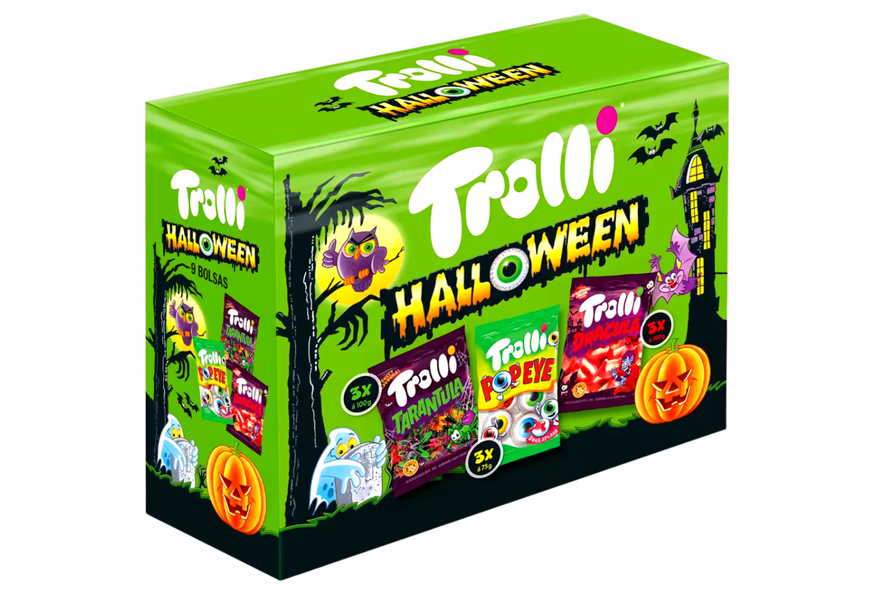 Trolli - Box of Halloween Sweets - 9 Bags - Best Before it's Gone Ltd