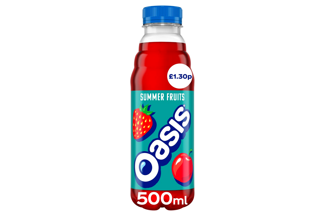 Oasis - Summer Fruits - Real Fruit - Natural Flavours - Still - 500ml ...