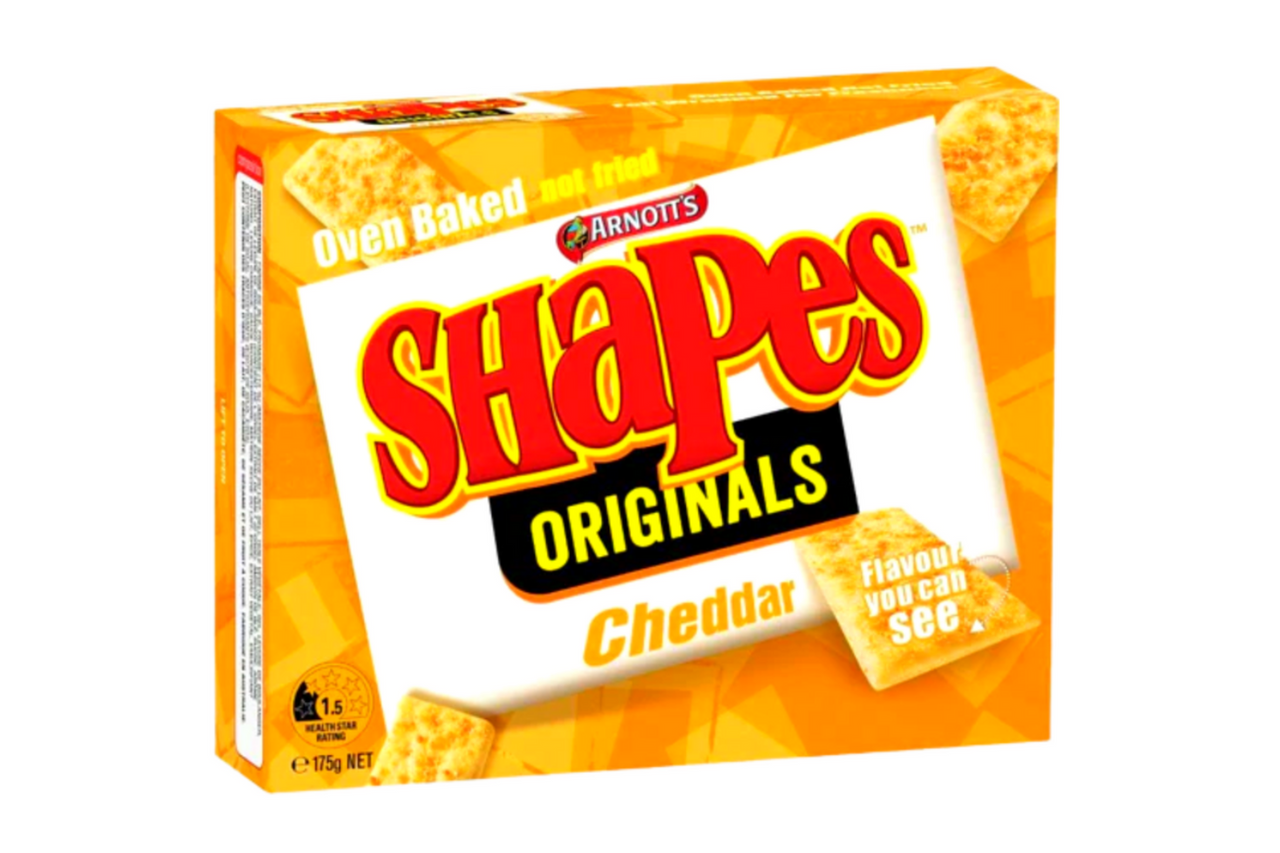 Arnott's - Shapes - Originals - Cheddar Flavour - 175g (Damaged ...