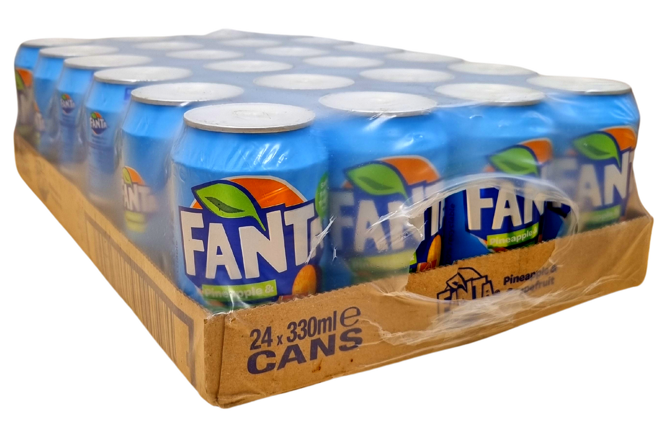 Case of Fanta - Pineapple & Grapefruit Sparkling Drink - 24 x 330ml ...