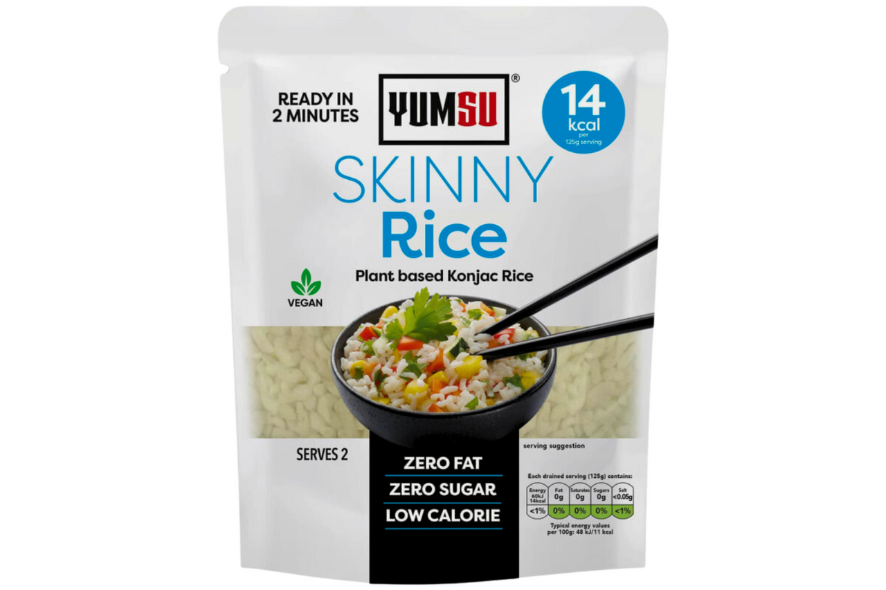 Yumsu - Skinny Rice - Plant Based Konjac Rice - Vegan - 380g - Best ...