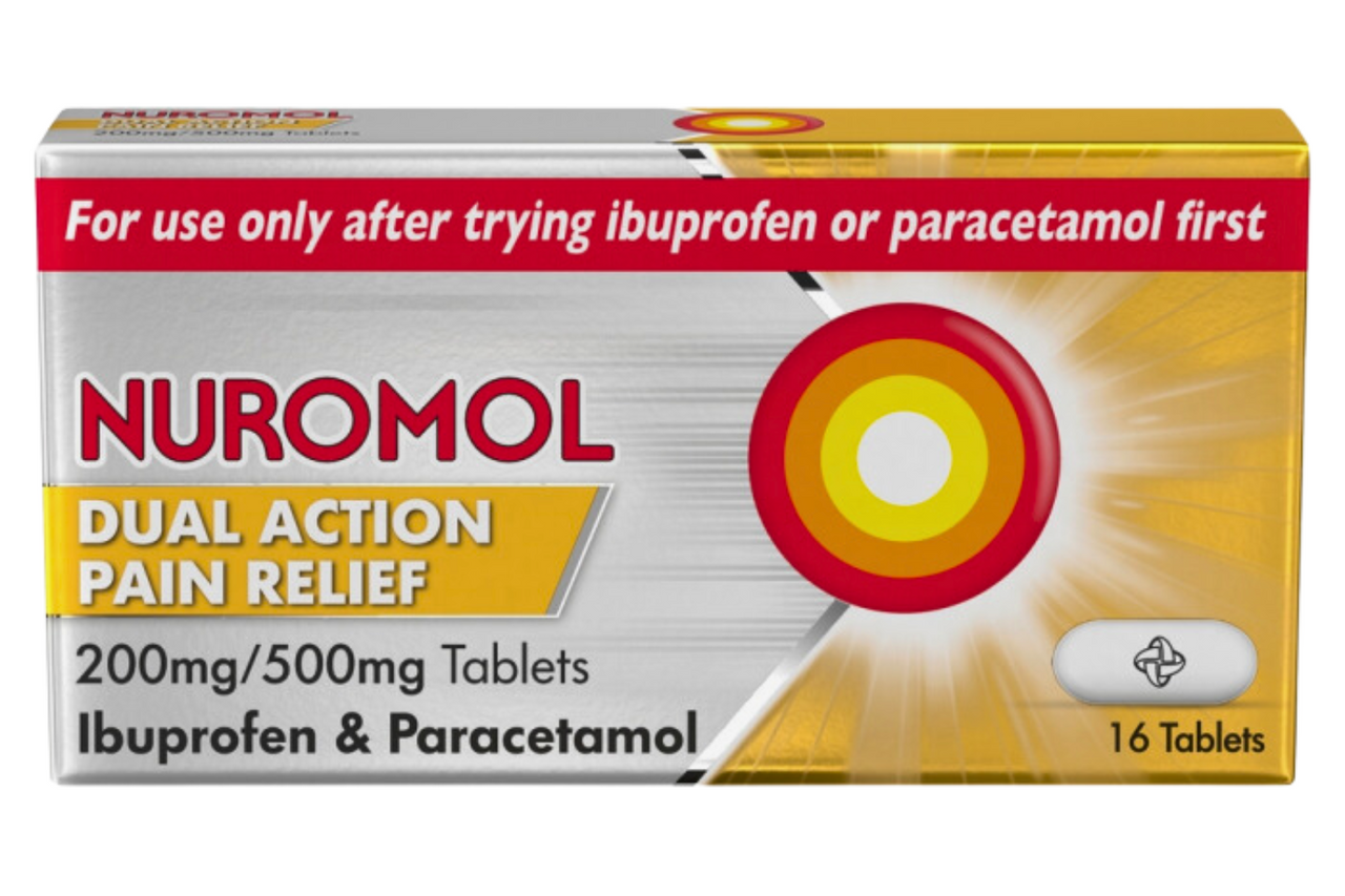 Nuromol - Dual Action Pain Relief - 16 Tablets - Best Before it's Gone Ltd