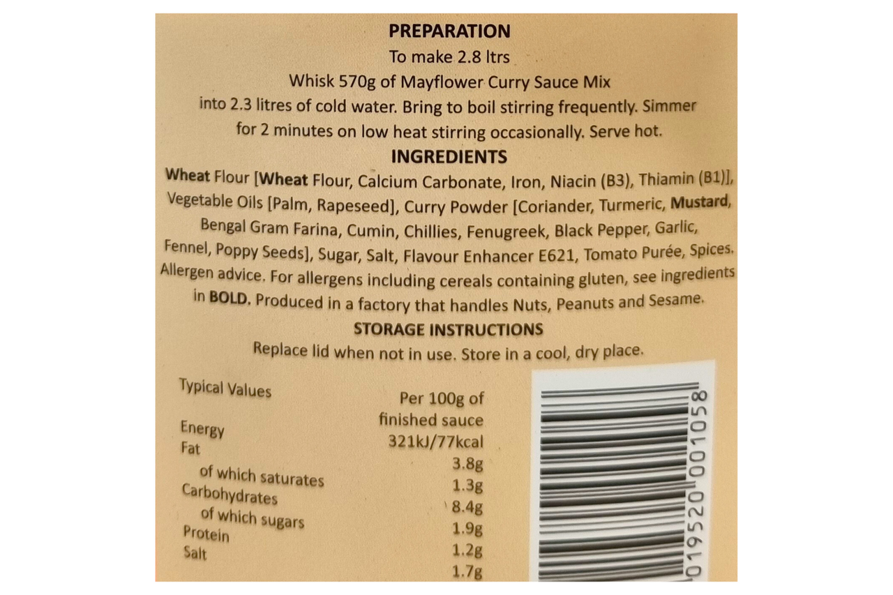 Mayflower - Chinese Style Curry Sauce Mix - Concentrated - 4.54kg ...